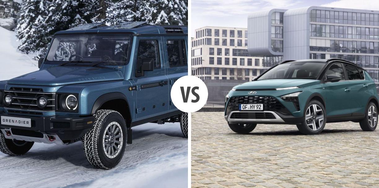 INEOS Grenadier VS Hyundai Bayon – Vergleiche Preise, Leistung ...