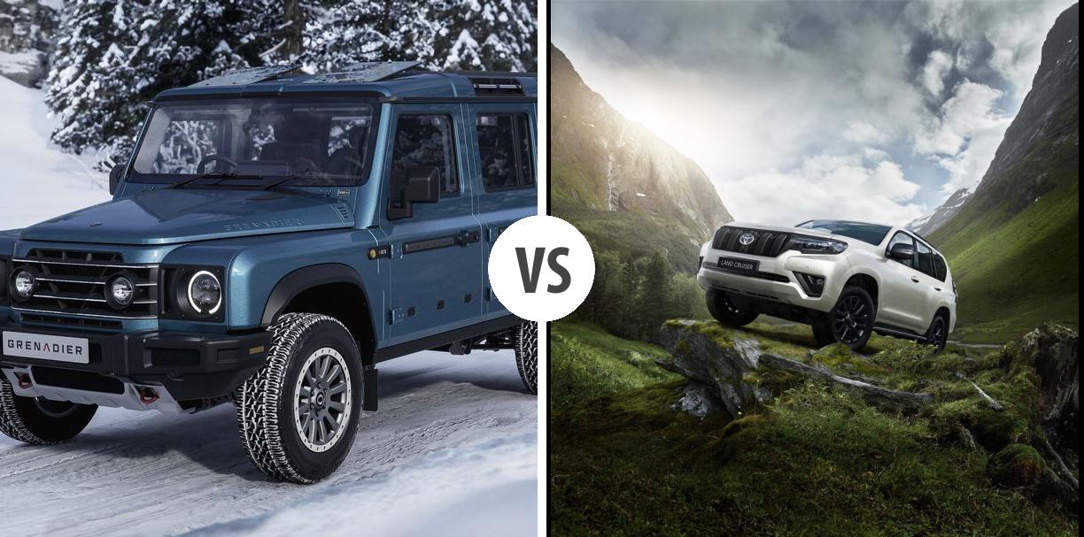 INEOS Grenadier VS Toyota Land Cruiser – Vergleiche Preise, Leistung ...