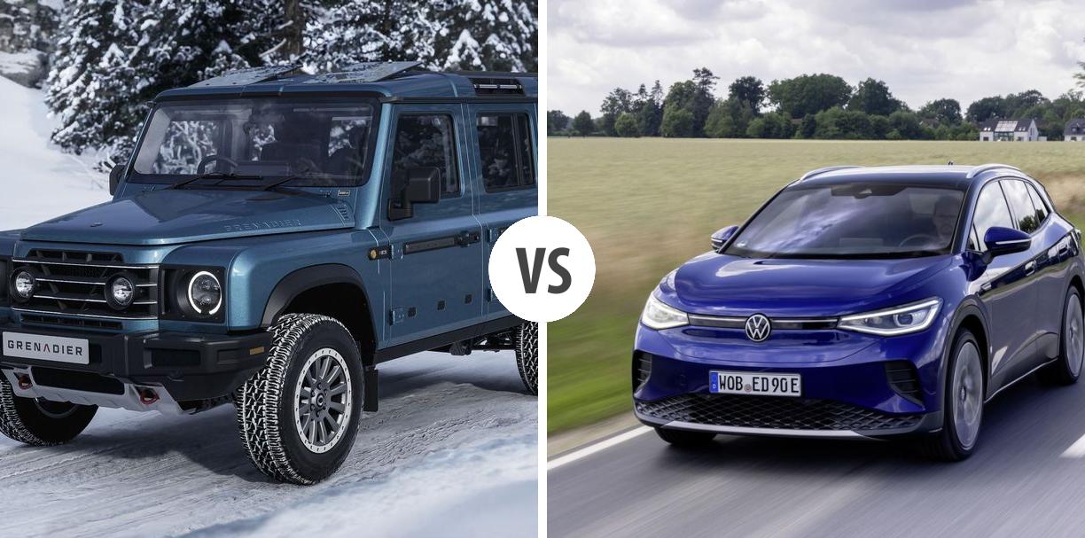 INEOS Grenadier VS Volkswagen ID.4 – Vergleiche Preise, Leistung ...