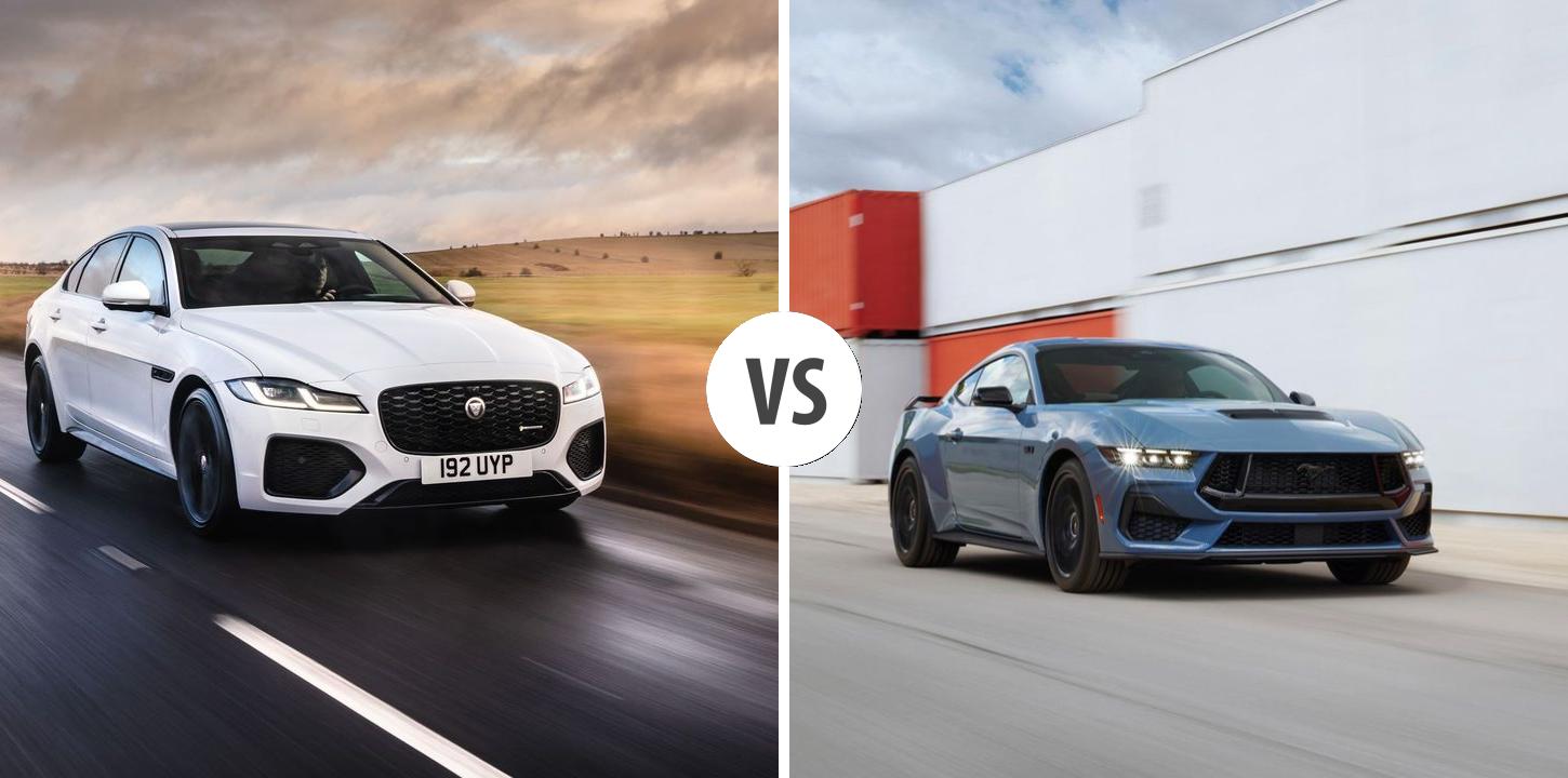 Jaguar XF VS Ford Mustang Fastback Autovergleich | AUTOGOTT.DE