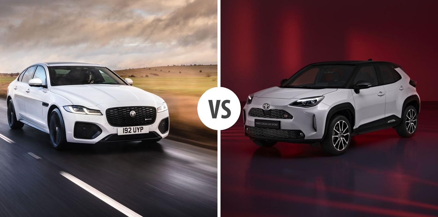 Jaguar XF VS Toyota Yaris Cross Autovergleich | AUTOGOTT.DE