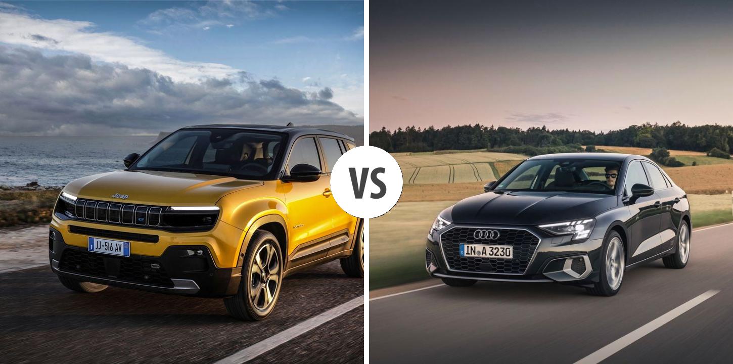 Jeep Avenger Electric VS Audi A3 Limousine – Vergleiche Preise ...