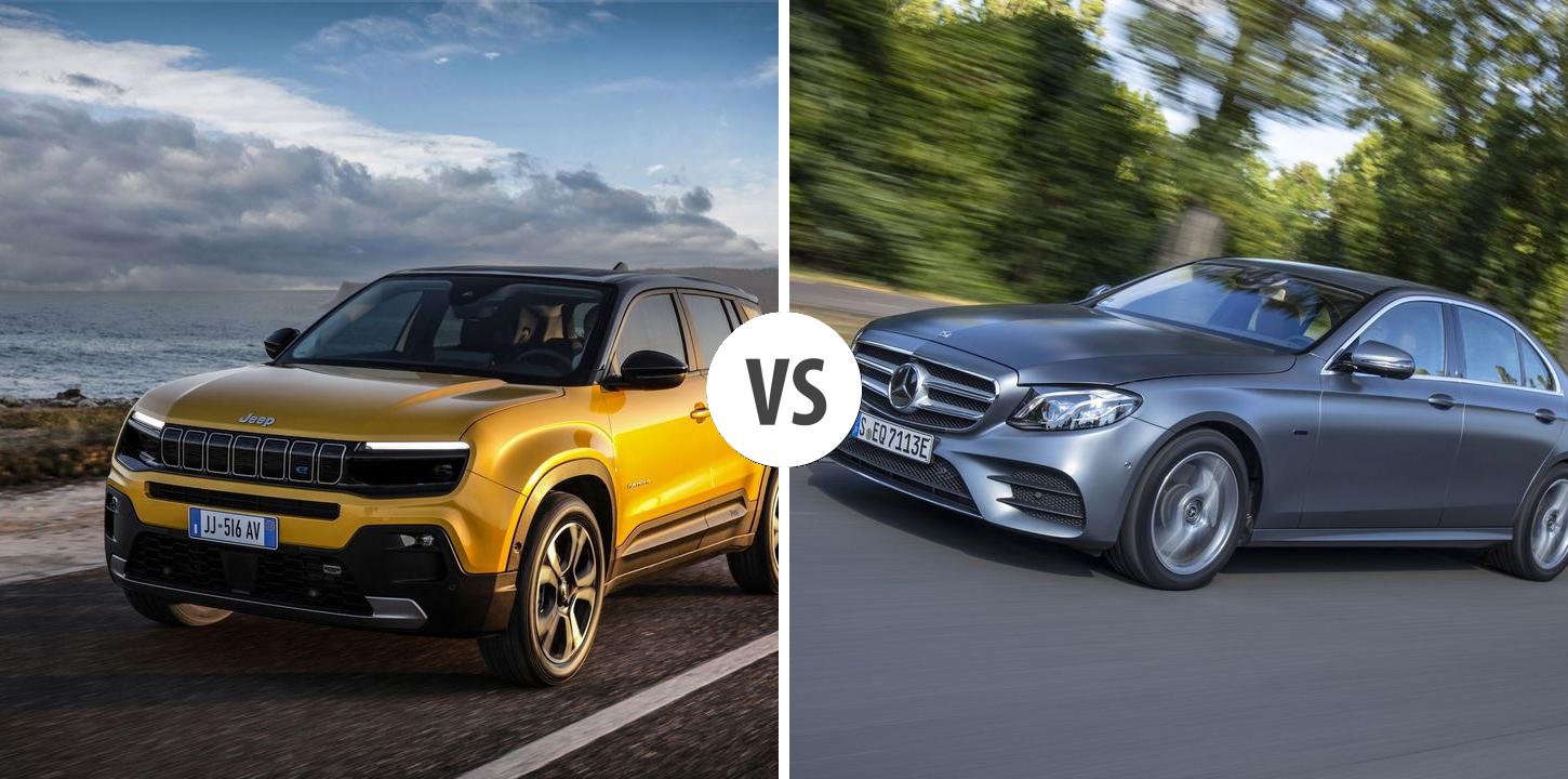 Jeep Avenger Electric VS Mercedes E-Klasse Limousine – Vergleiche ...
