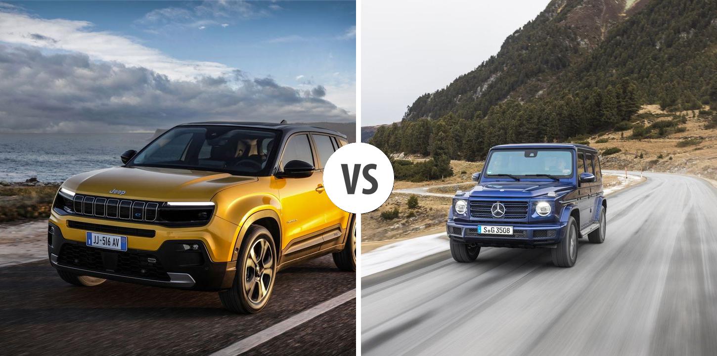 Jeep Avenger Electric VS Mercedes G-Klasse – Vergleiche Preise ...