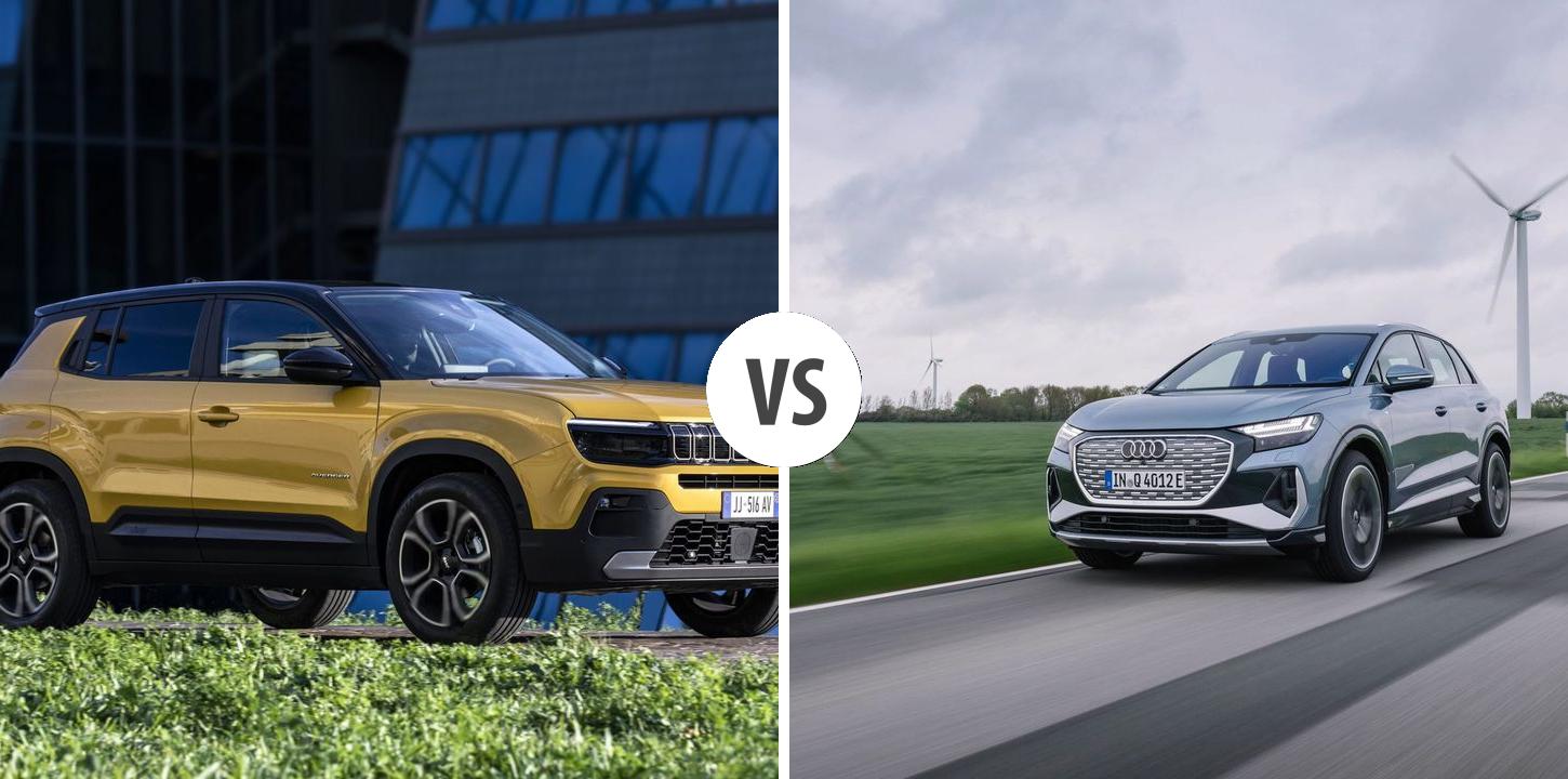 Jeep Avenger VS Audi Q4 e-tron – Vergleiche Preise, Leistung ...