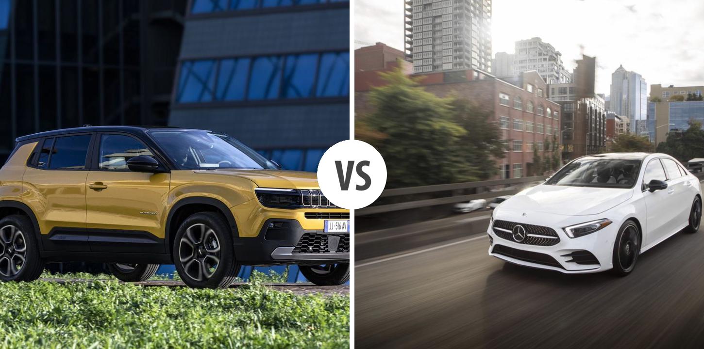 Jeep Avenger VS Mercedes A-Klasse Limousine – Vergleiche Preise ...