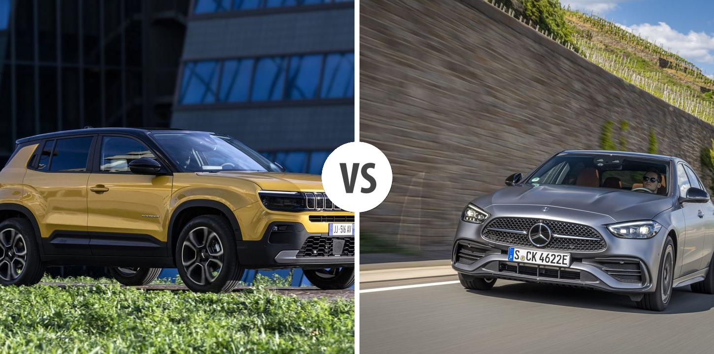 Jeep Avenger VS Mercedes C-Klasse Limousine – Vergleiche Preise ...