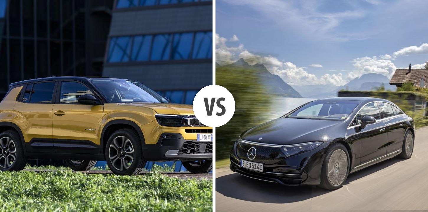 Jeep Avenger VS Mercedes EQS Limousine – Vergleiche Preise, Leistung ...