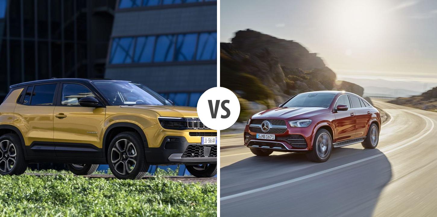 Jeep Avenger VS Mercedes GLE Coupé – Vergleiche Preise, Leistung ...