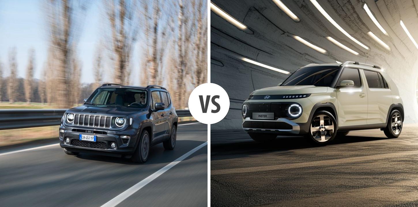Jeep Renegade VS Hyundai Inster – Vergleiche Preise, Leistung ...