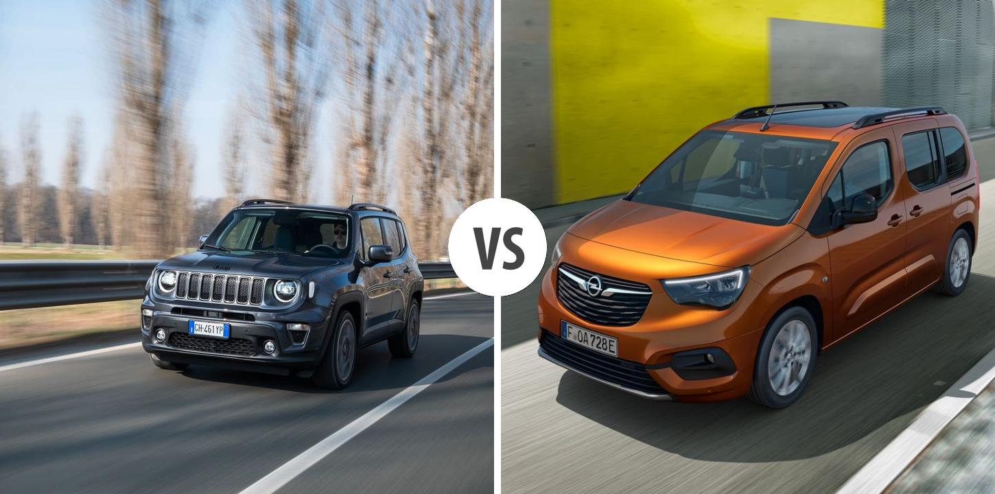 Jeep Renegade VS Opel Combo Life Electric MPV Autovergleich | AUTOGOTT.DE