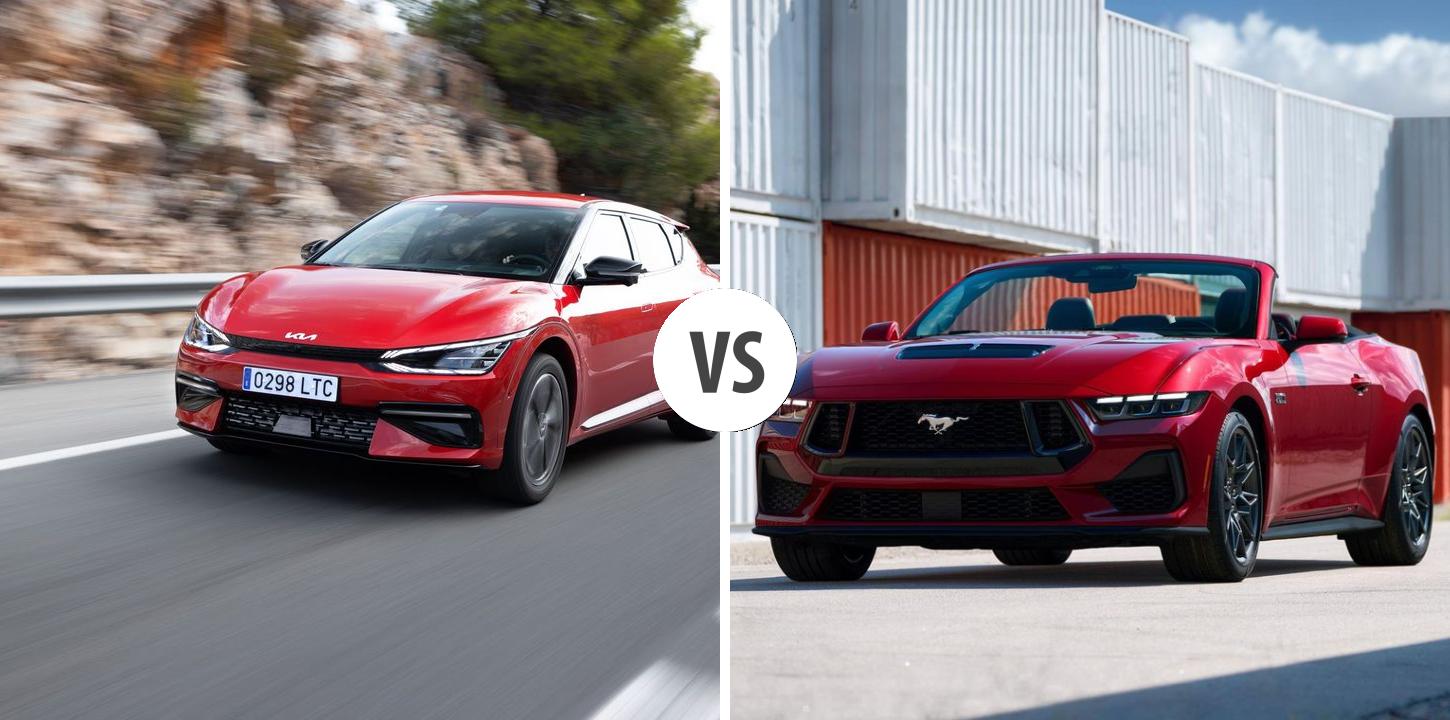 KIA EV6 VS Ford Mustang Convertible Autovergleich | AUTOGOTT.DE