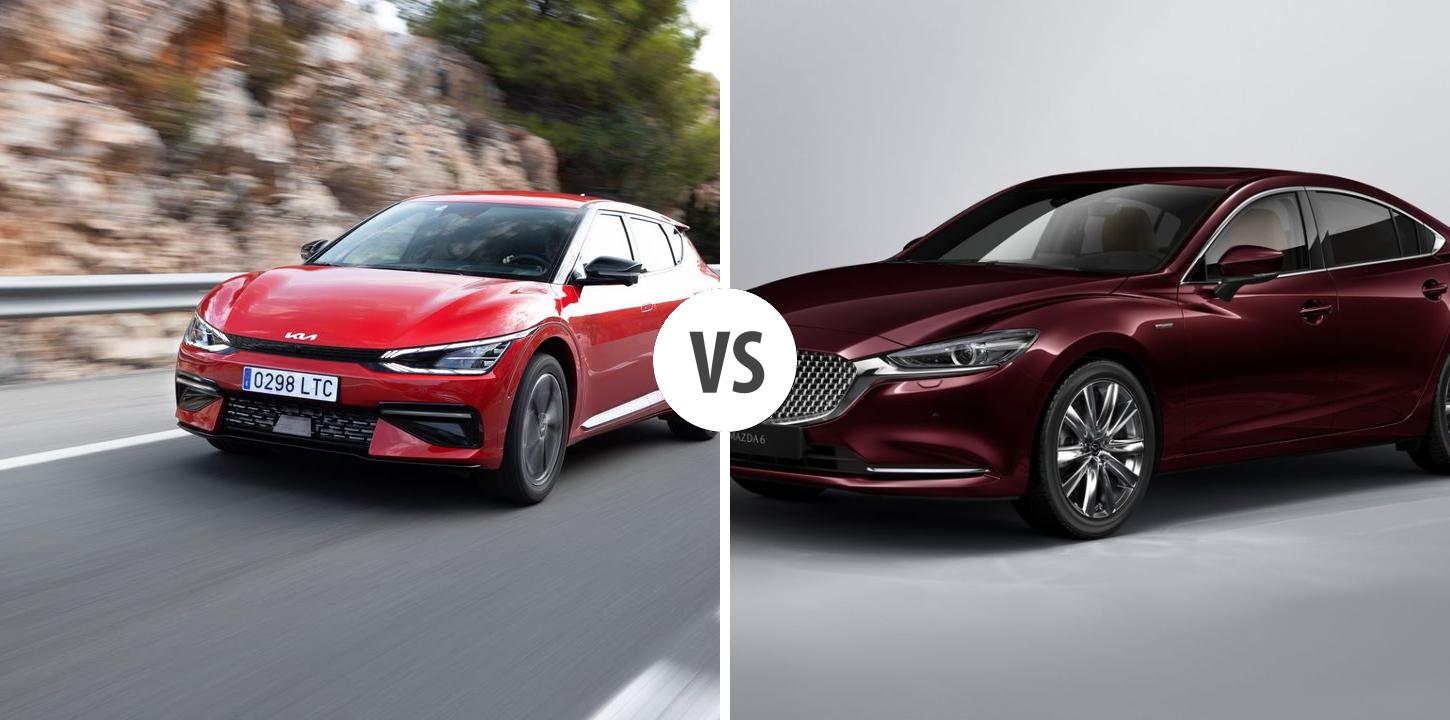 KIA EV6 VS Mazda 6 4-Türer – Vergleiche Preise, Leistung, Kofferraum ...