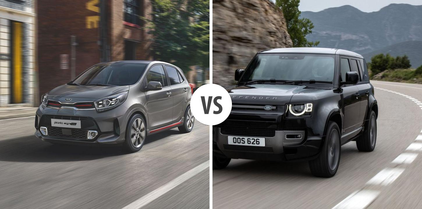 KIA Picanto VS Land Rover Defender – Wer schneidet besser ab ...