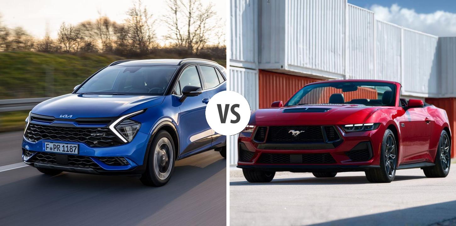KIA Sportage VS Ford Mustang Convertible – Vergleiche Preise, Leistung ...