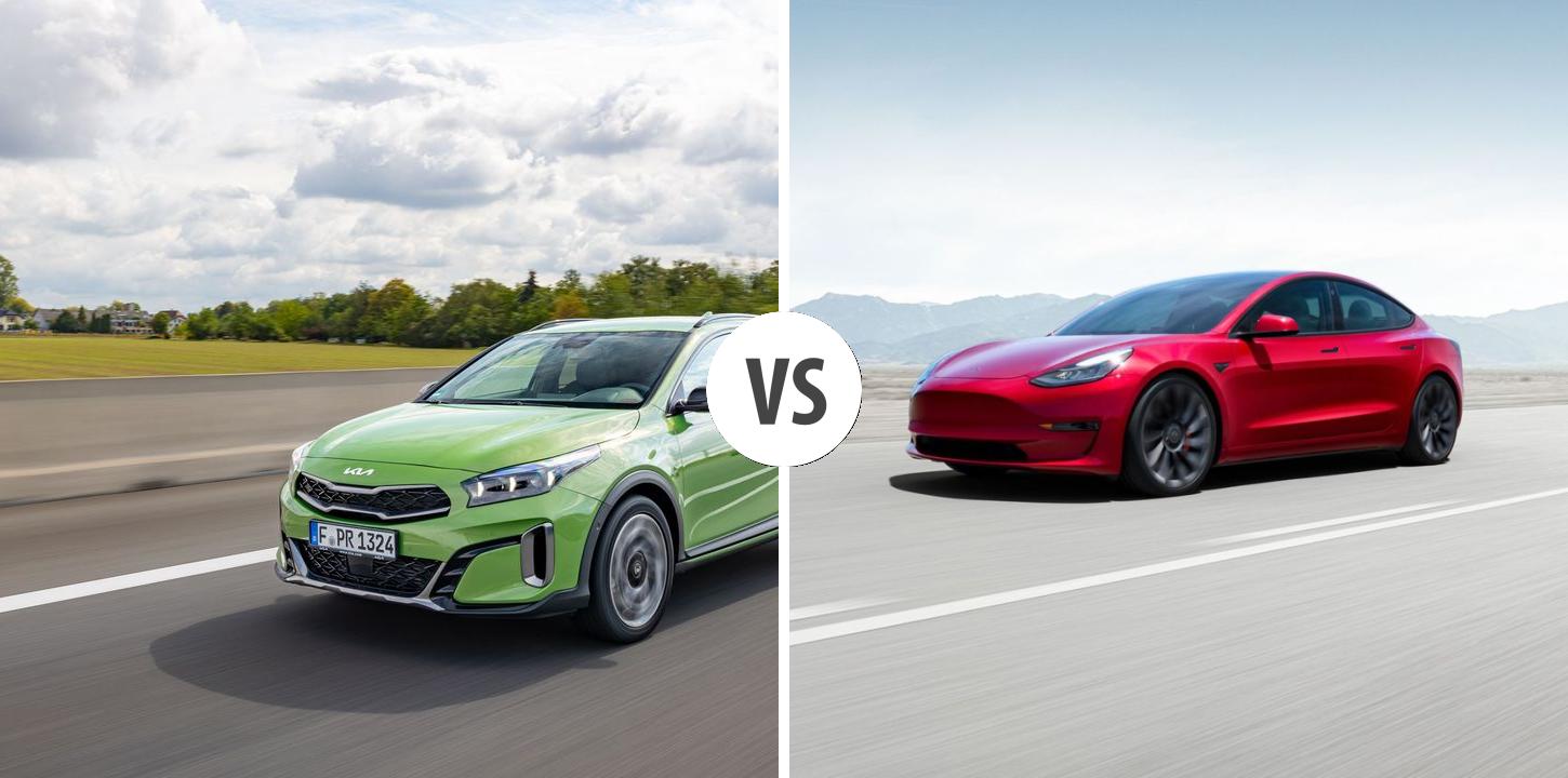 KIA XCeed VS TESLA Model 3 – Vergleiche Preise, Leistung, Kofferraum ...