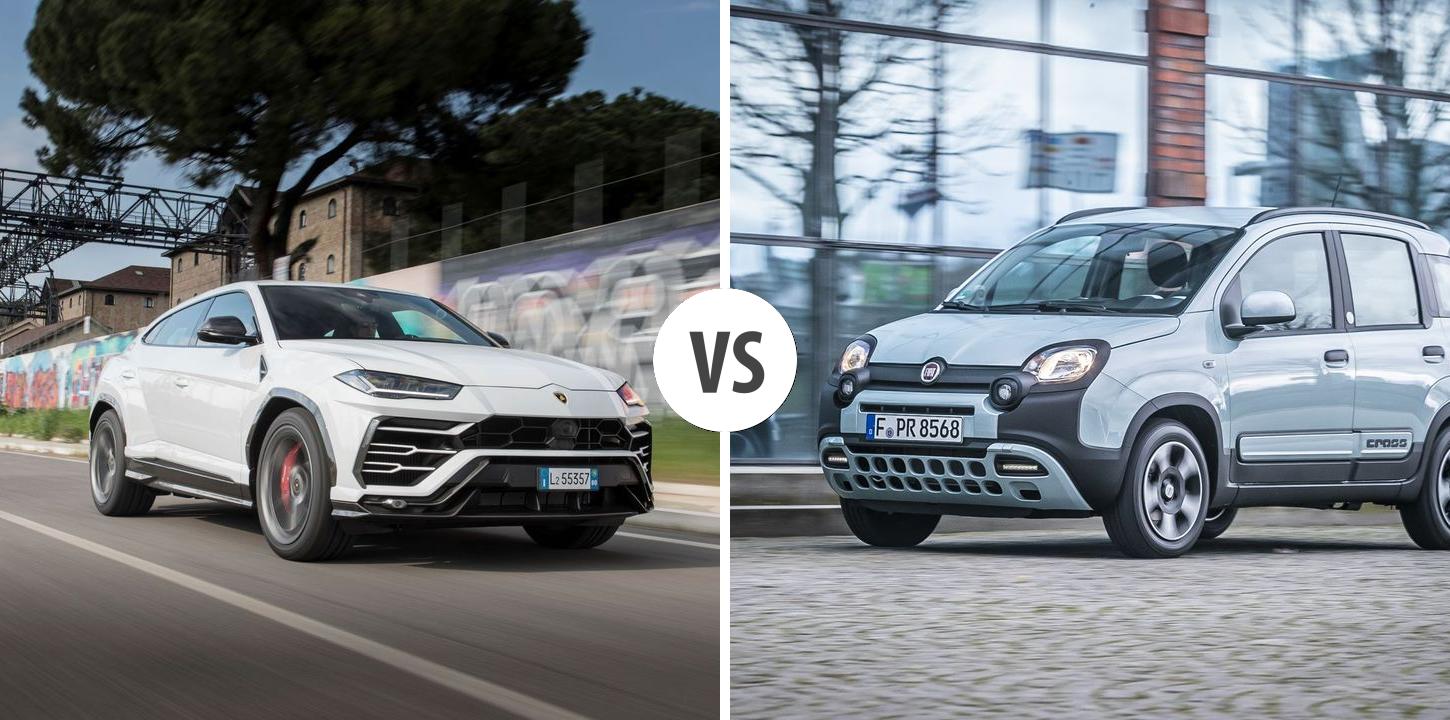 Lamborghini Urus VS FIAT Panda – Vergleiche Preise, Leistung ...