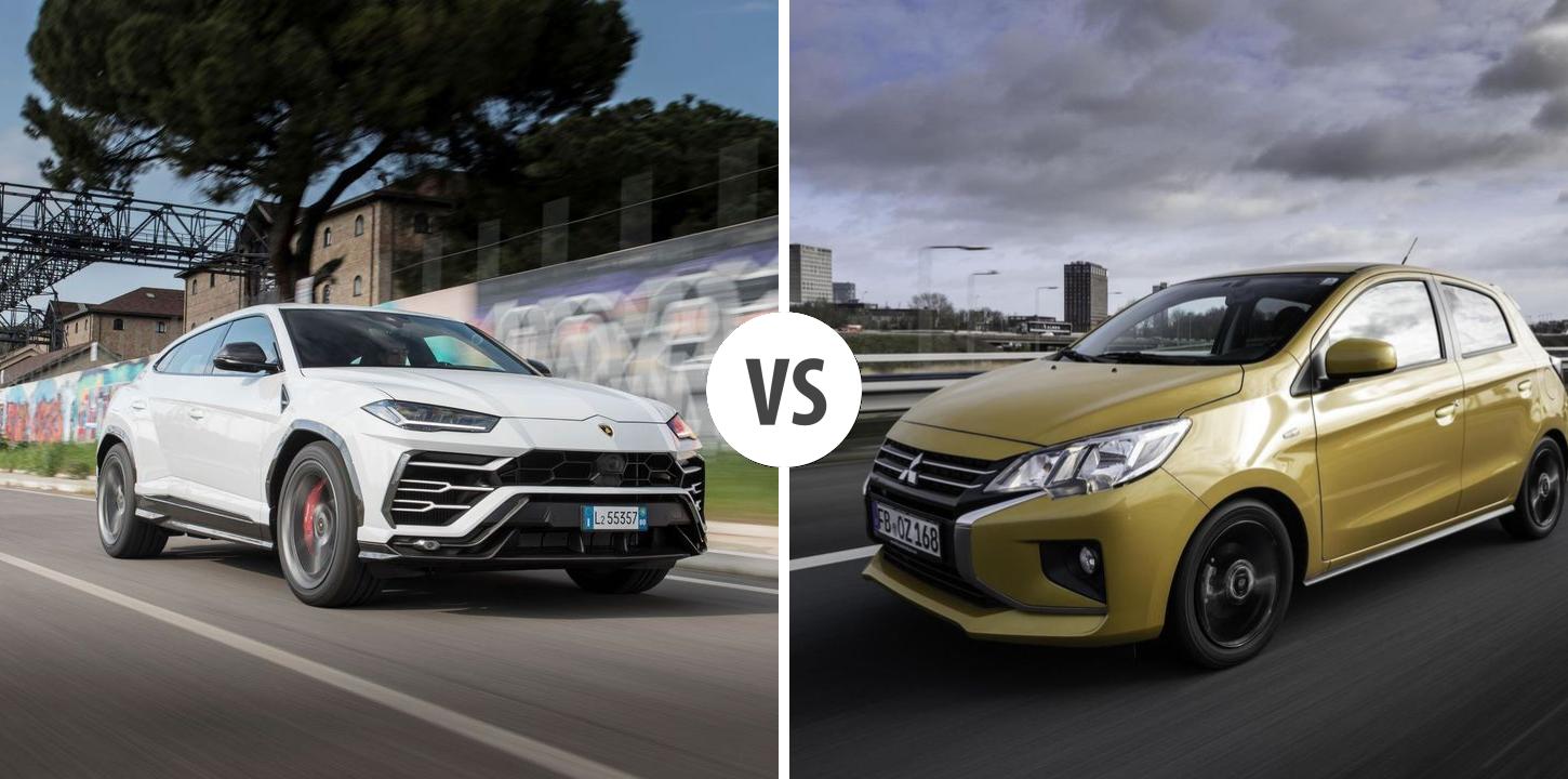 Lamborghini Urus VS Mitsubishi Space Star – Vergleiche Preise, Leistung ...