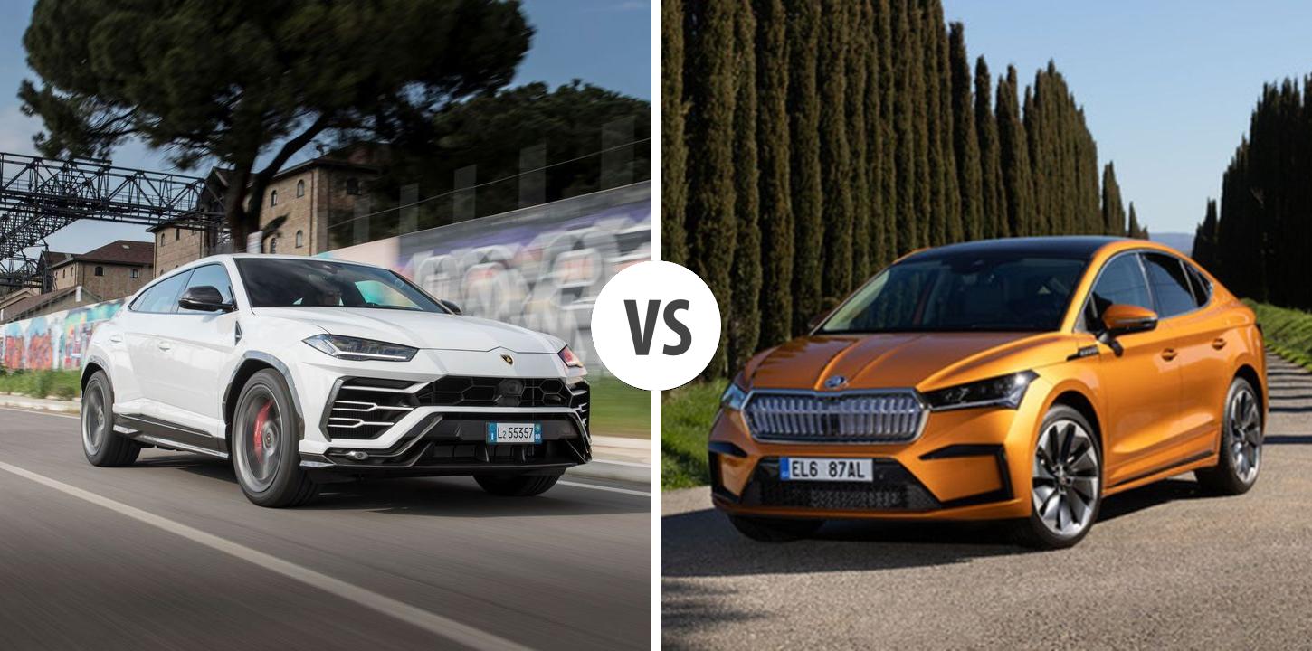 Lamborghini Urus VS Skoda ENYAQ Coupé iV – Vergleiche Preise, Leistung, Kofferraum ...
