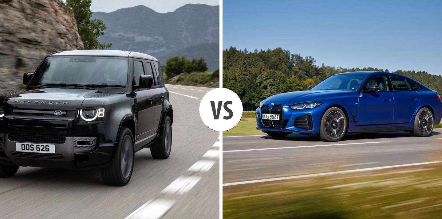 Land Rover Defender VS BMW i4 Autovergleich | AUTOGOTT.DE