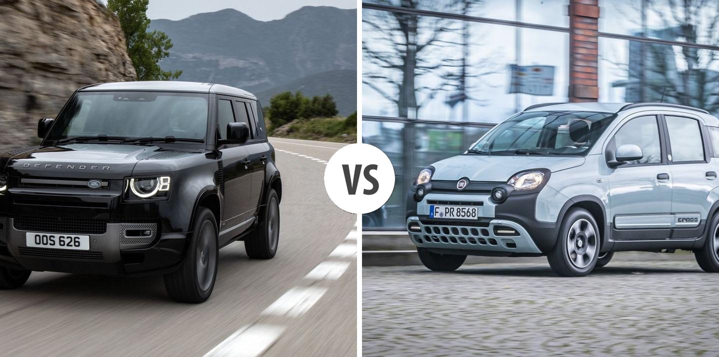 Land Rover Defender VS FIAT Panda – Vergleiche Preise, Leistung ...