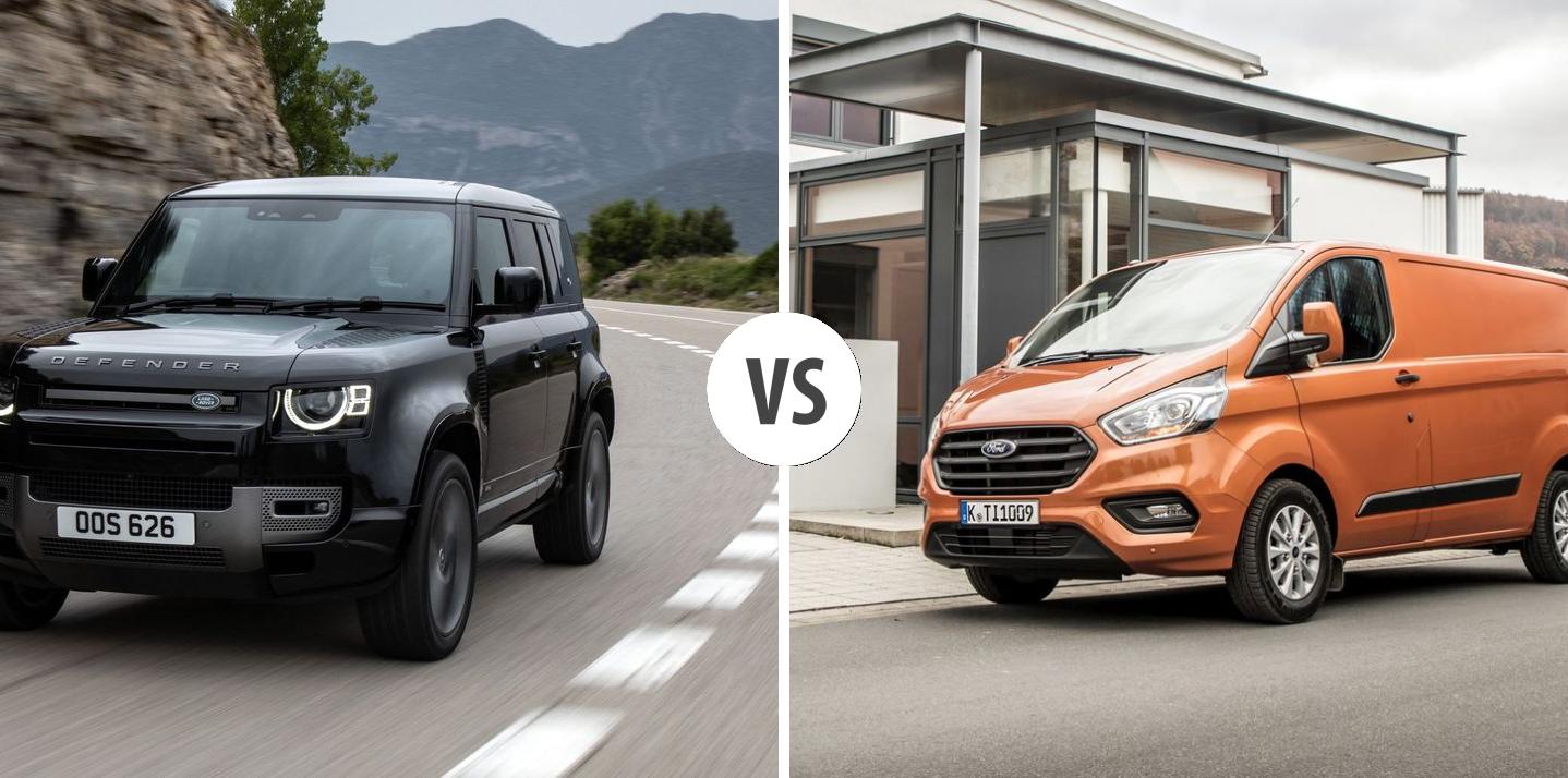 Land Rover Defender VS Ford Transit Custom Transporter – Vergleiche ...