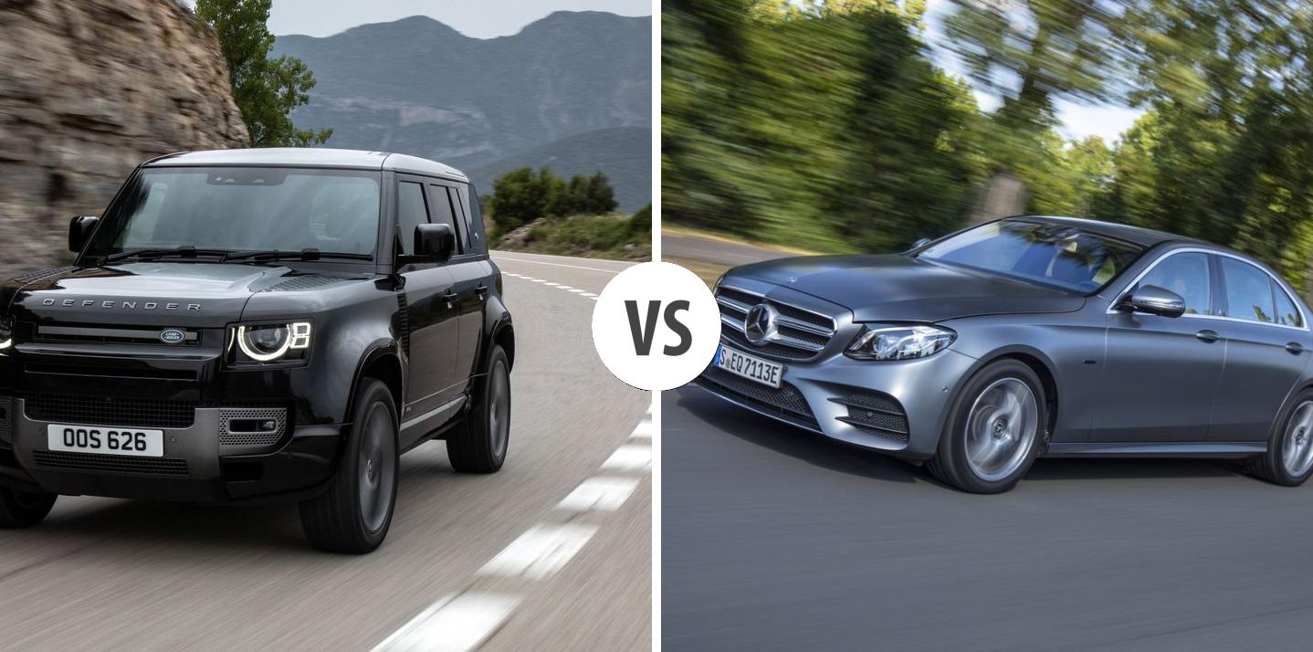Land Rover Defender VS Mercedes E-Klasse Limousine – Vergleiche Preise ...