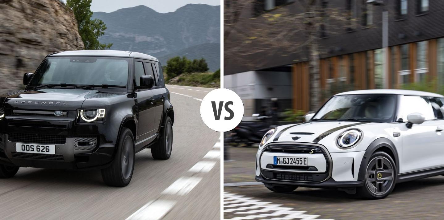 Land Rover Defender VS Mini Cooper Electric – Vergleiche Preise ...