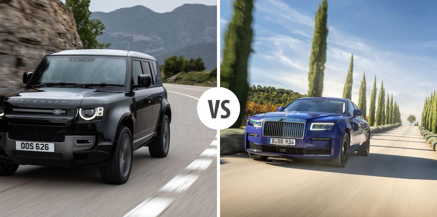 Land Rover Defender VS Rolls-Royce Ghost Autovergleich | AUTOGOTT.DE