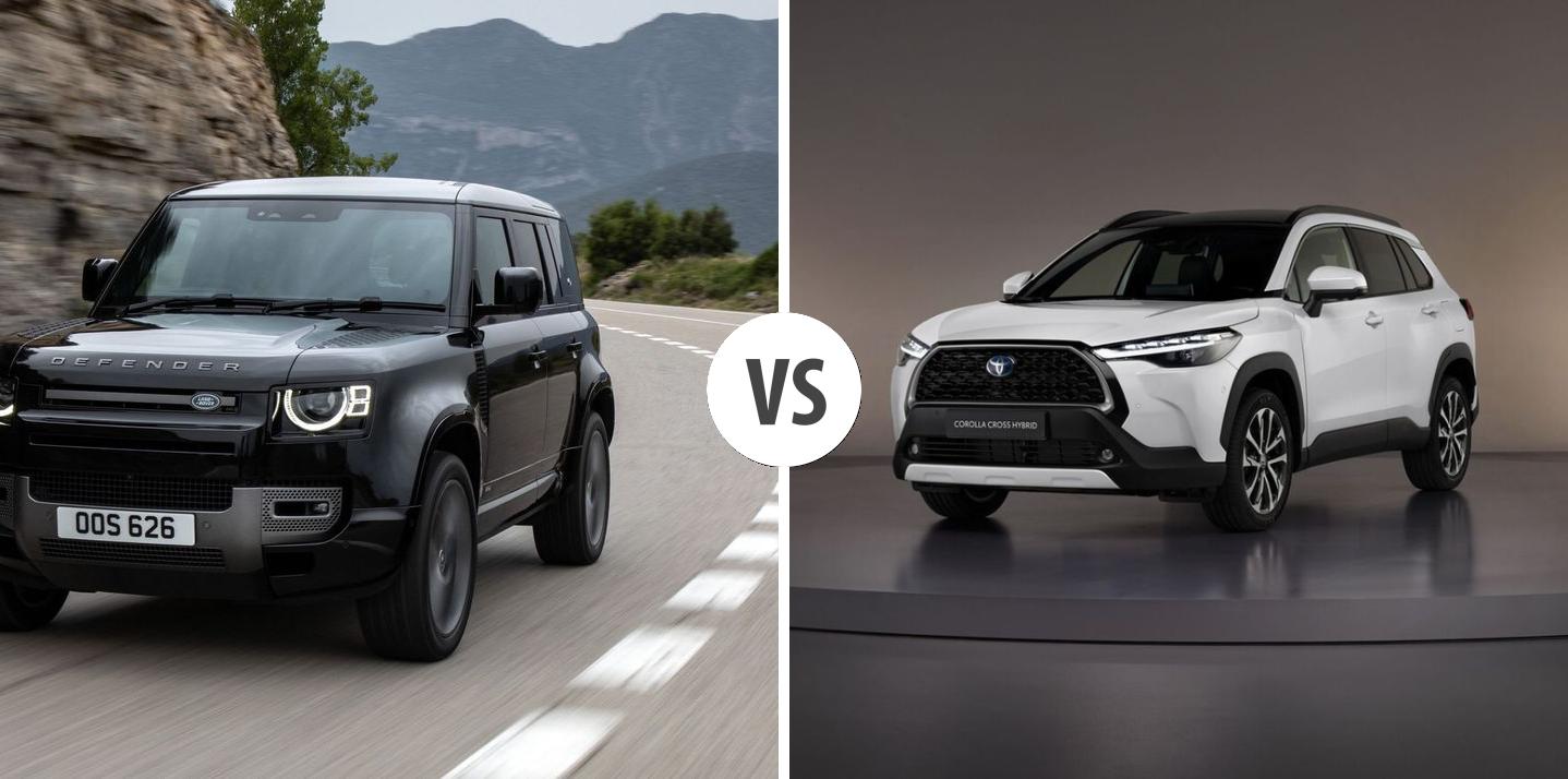 Land Rover Defender VS Toyota Corolla Cross – Vergleiche Preise ...