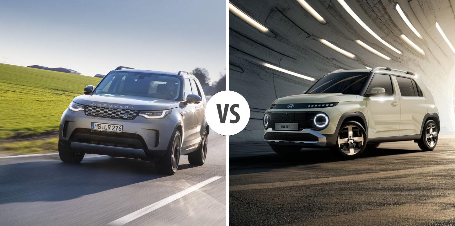 Land Rover Discovery VS Hyundai Inster – Vergleiche Preise, Leistung ...