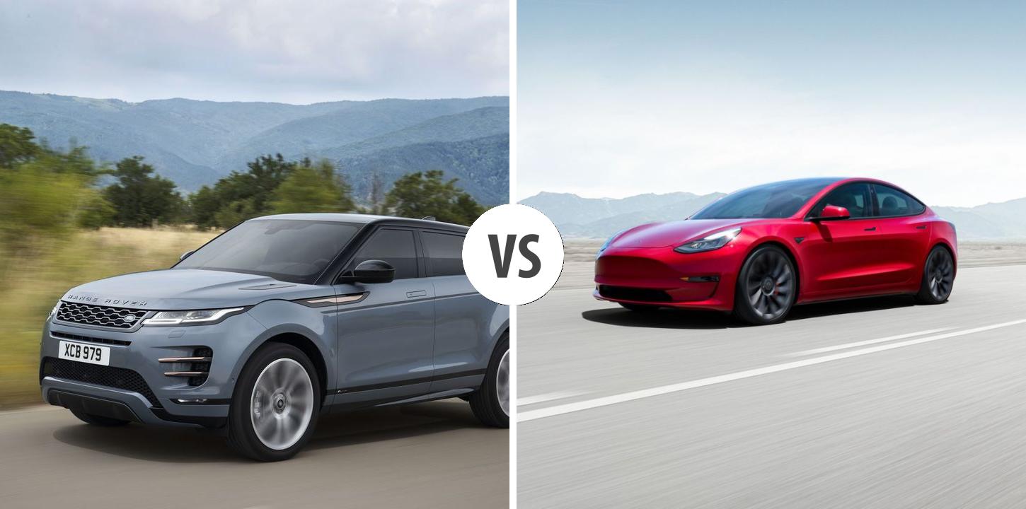 Land Rover Range Rover Evoque VS TESLA Model 3 – Vergleiche Preise ...