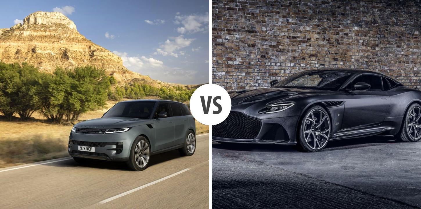 Land Rover Range Rover Sport VS Aston Martin DBS Superleggera Coupe ...