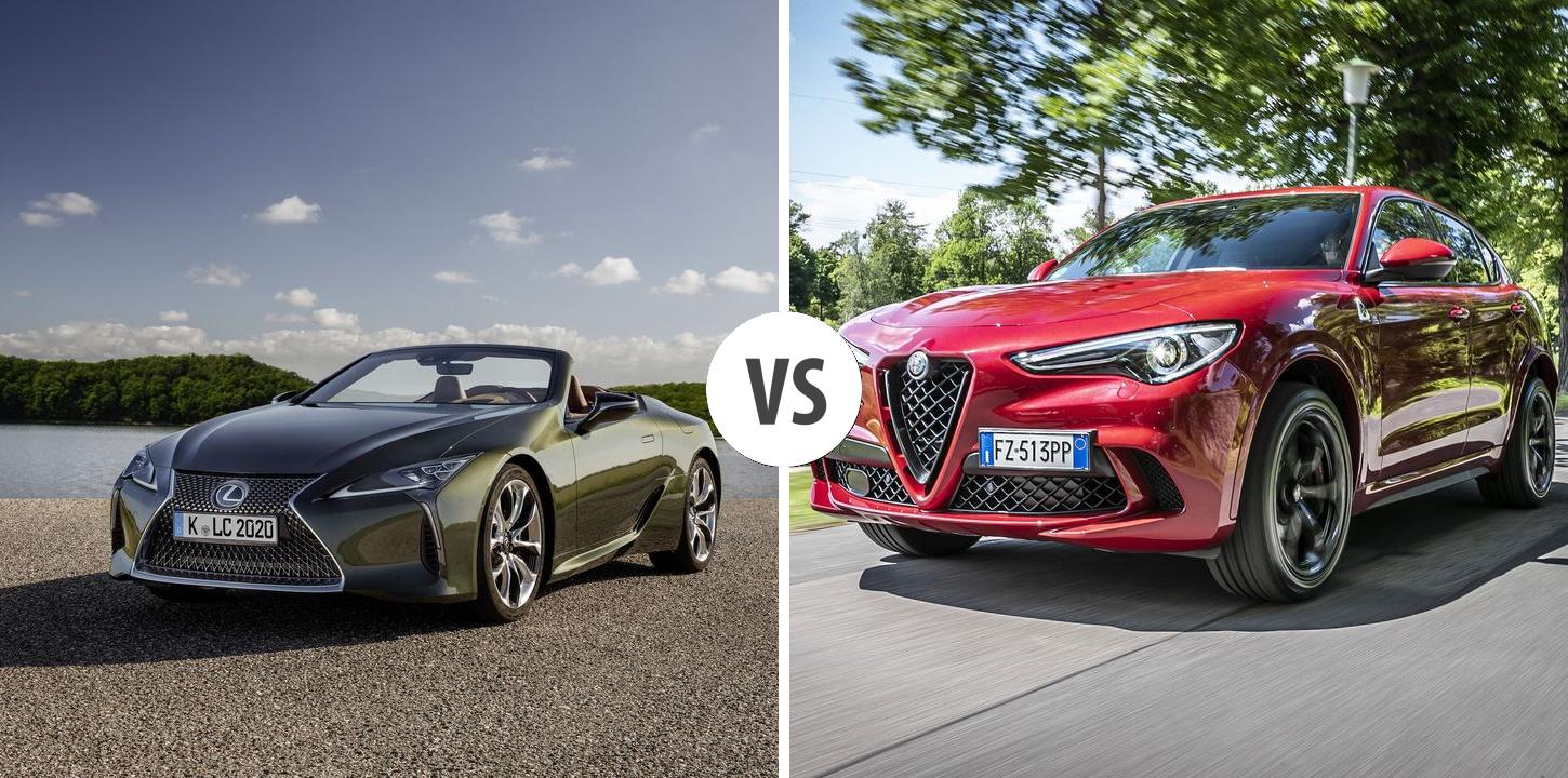 Lexus LC Cabriolet VS Alfa Romeo Stelvio – Vergleiche Preise, Leistung ...