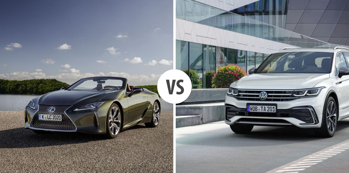 Lexus LC Cabriolet VS Volkswagen Tiguan Allspace Autovergleich ...