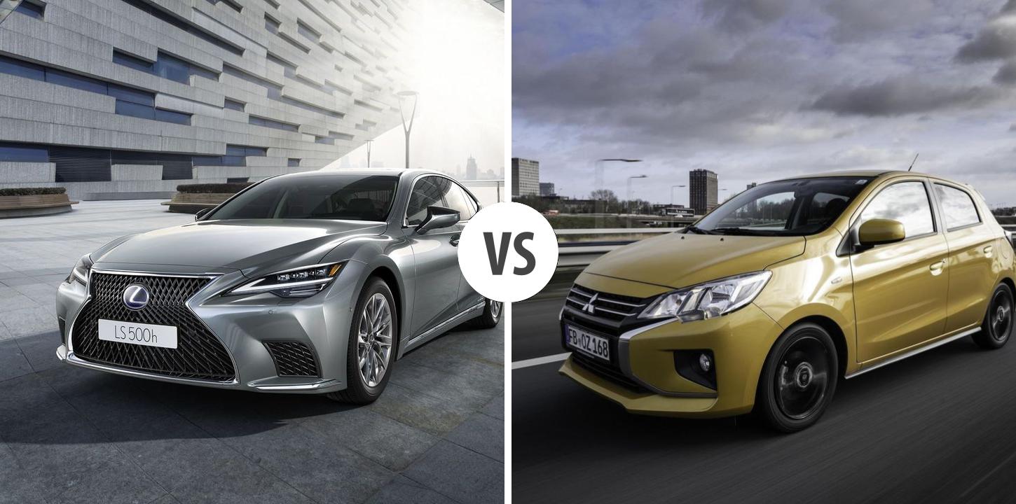 Lexus LS VS Mitsubishi Space Star – Vergleiche Preise, Leistung ...