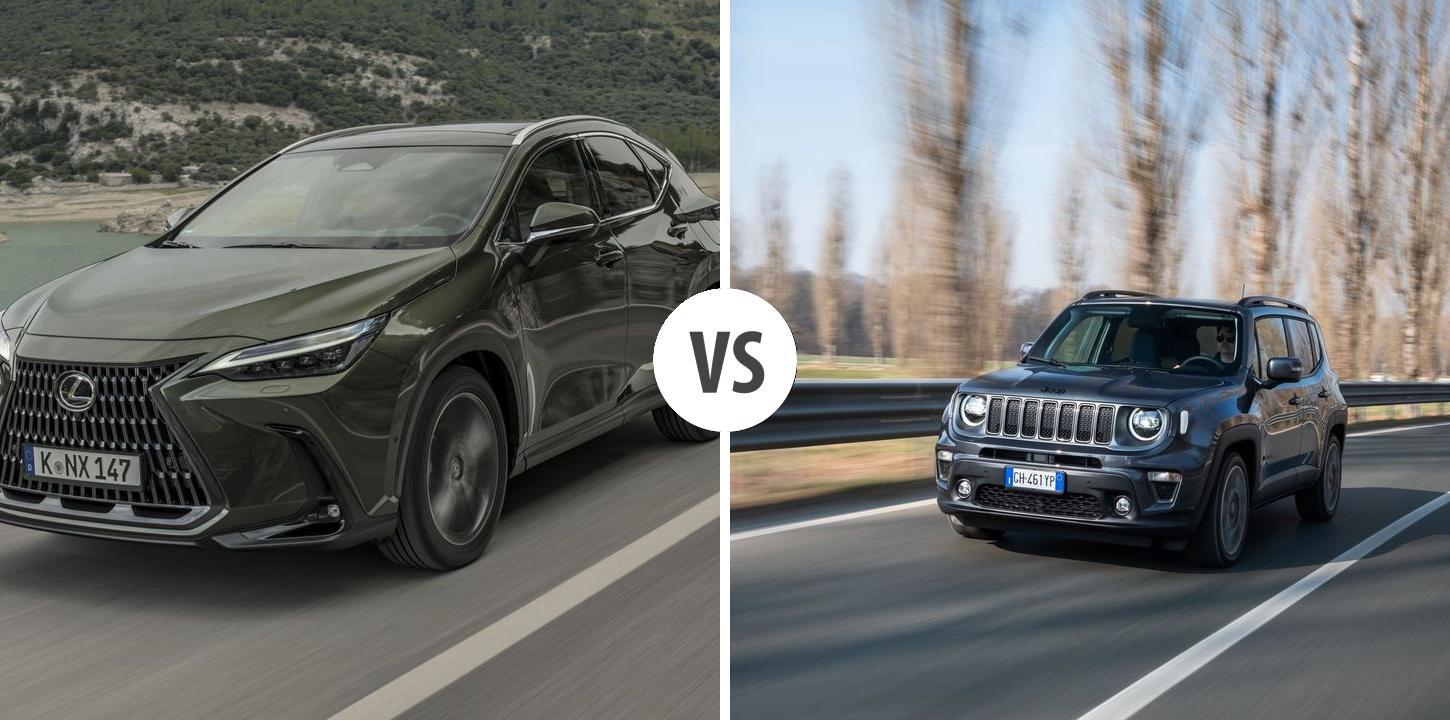 Lexus NX VS Jeep Renegade – Vergleiche Preise, Leistung, Kofferraum ...