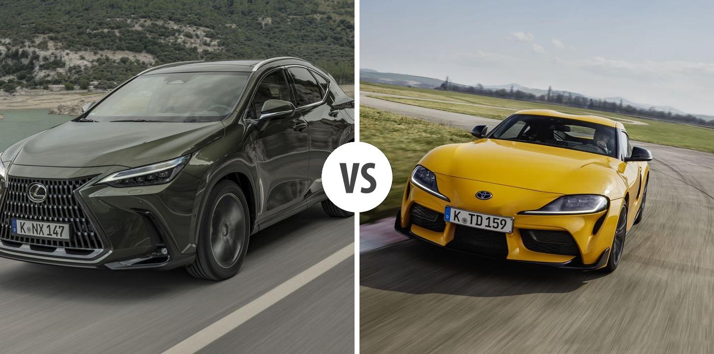 Lexus NX VS Toyota Supra – Vergleiche Preise, Leistung, Kofferraum ...