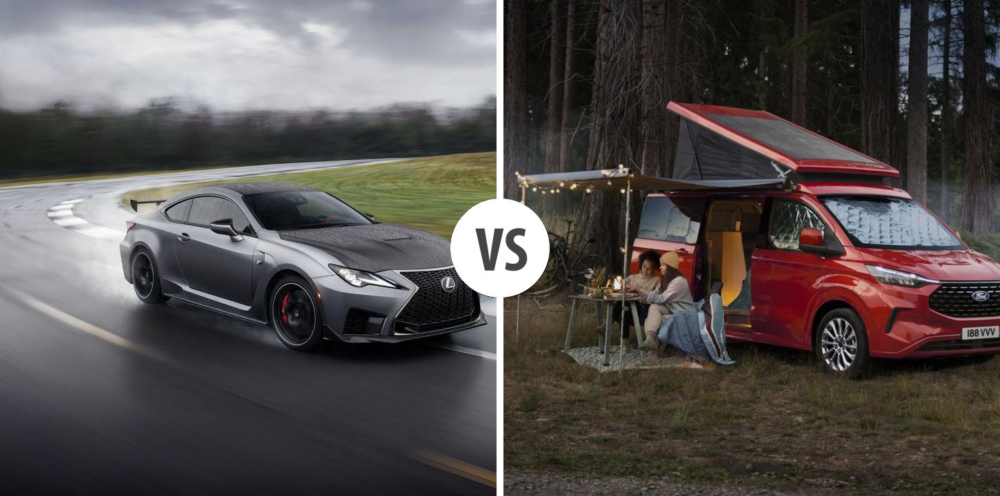 Lexus RC VS Ford Transit Custom Wohnmobil – Vergleiche Preise, Leistung ...