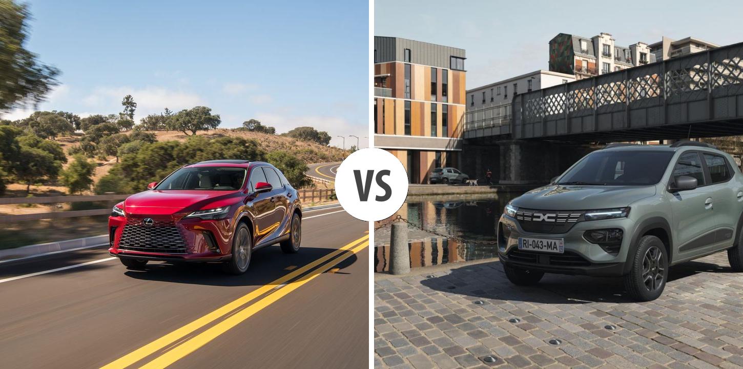 Lexus RX VS Dacia Spring – Vergleiche Preise, Leistung, Kofferraum ...