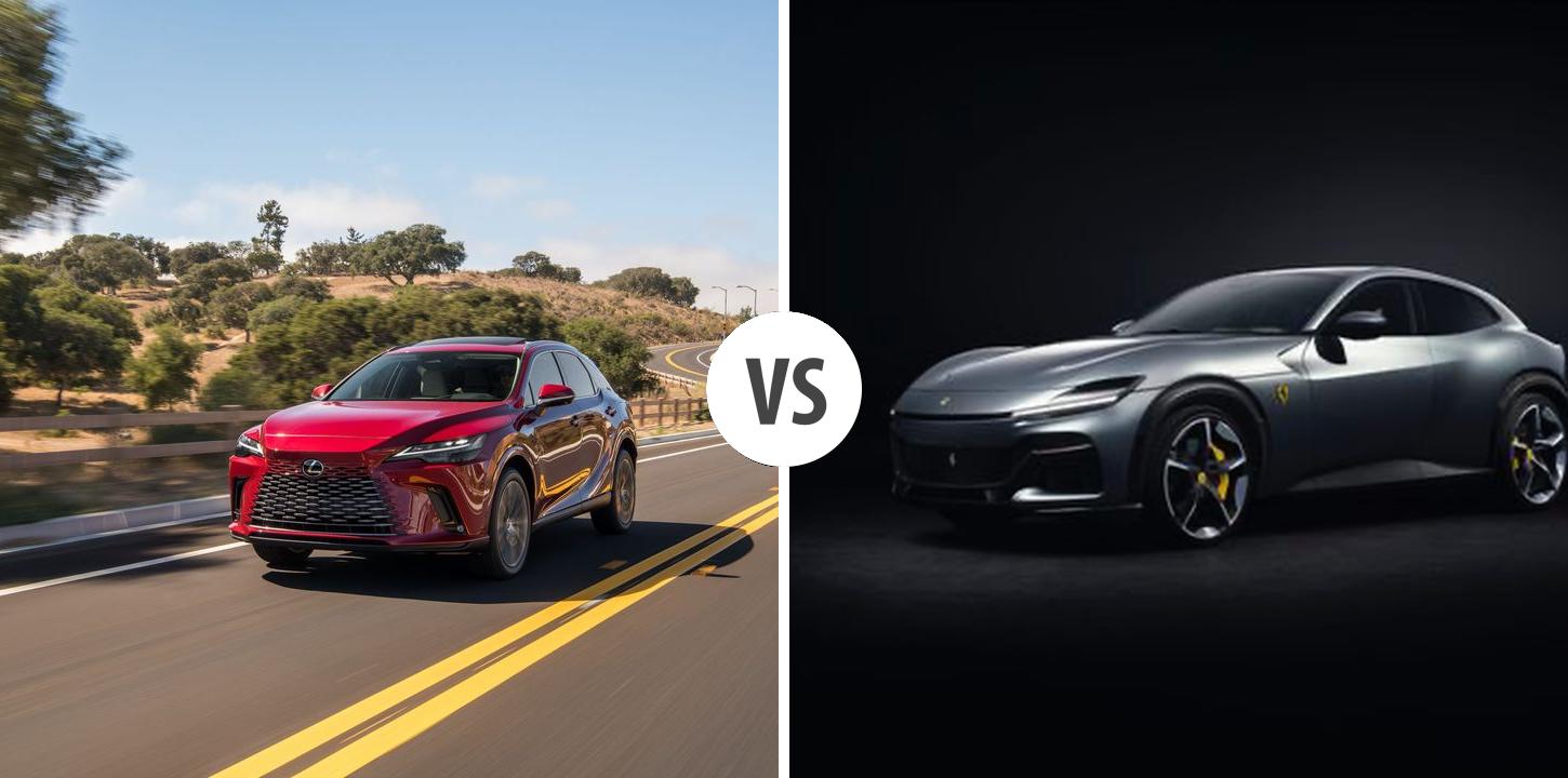 Lexus RX VS Ferrari Purosangue – Vergleiche Preise, Leistung ...
