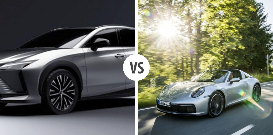 Lexus RZ VS Porsche 911 Targa – Vergleiche Preise, Leistung, Kofferraum ...