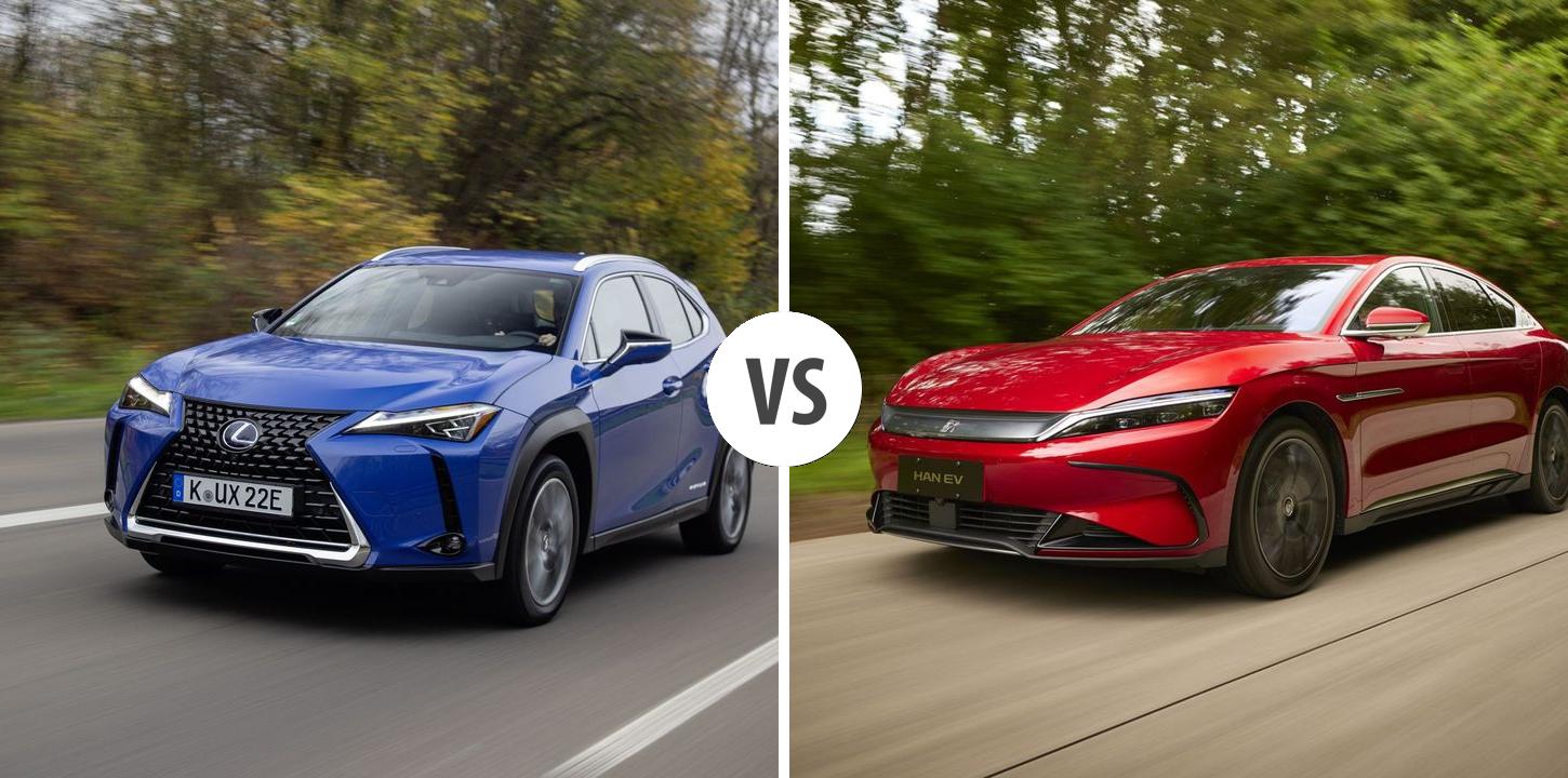 Lexus UX Elektro VS BYD Han – Vergleiche Preise, Leistung, Kofferraum ...