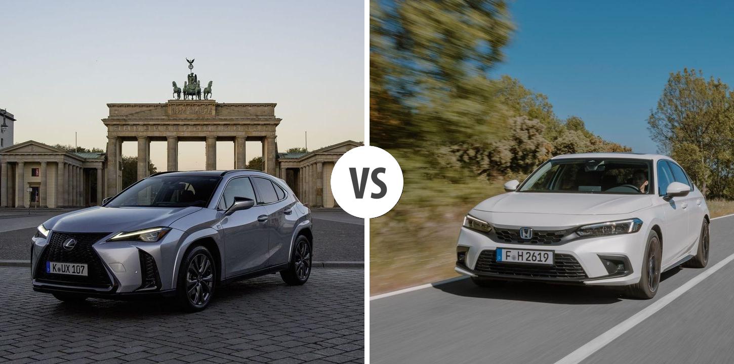 Lexus UX VS Honda Civic – Vergleiche Preise, Leistung, Kofferraum ...