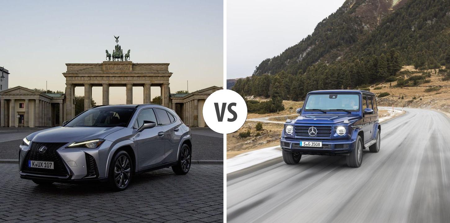 Lexus UX VS Mercedes G-Klasse – Vergleiche Preise, Leistung, Kofferraum ...