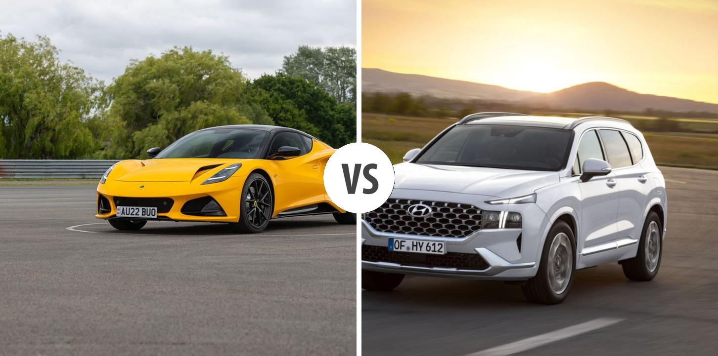 Lotus Emira VS Hyundai Santa Fe – Vergleiche Preise, Leistung ...