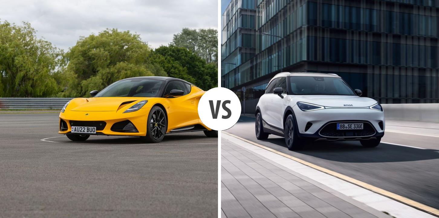 Lotus Emira VS Smart #1 – Vergleiche Preise, Leistung, Kofferraum ...