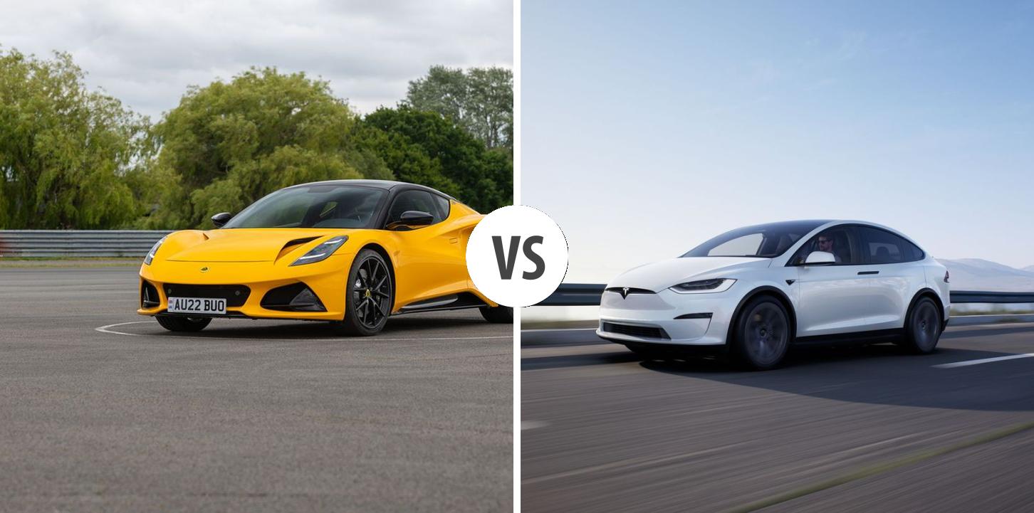 Lotus Emira VS TESLA Model X – Vergleiche Preise, Leistung, Kofferraum ...