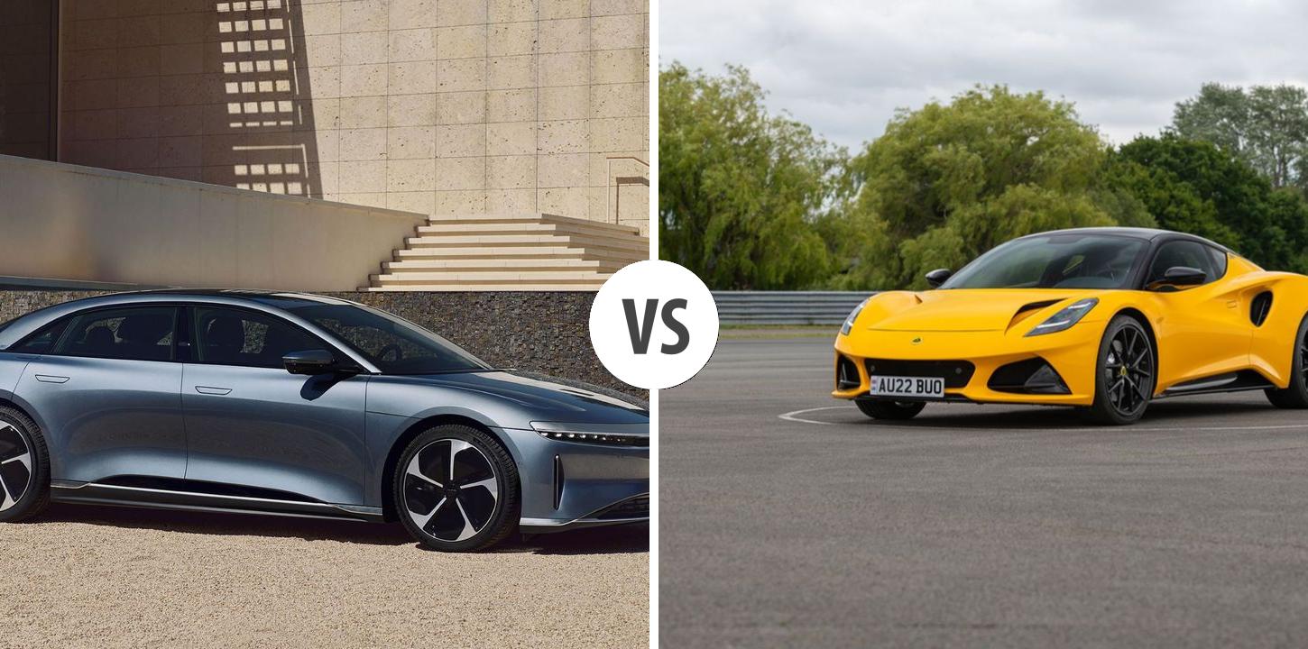 Lucid Air VS Lotus Emira – Vergleiche Preise, Leistung, Kofferraum ...