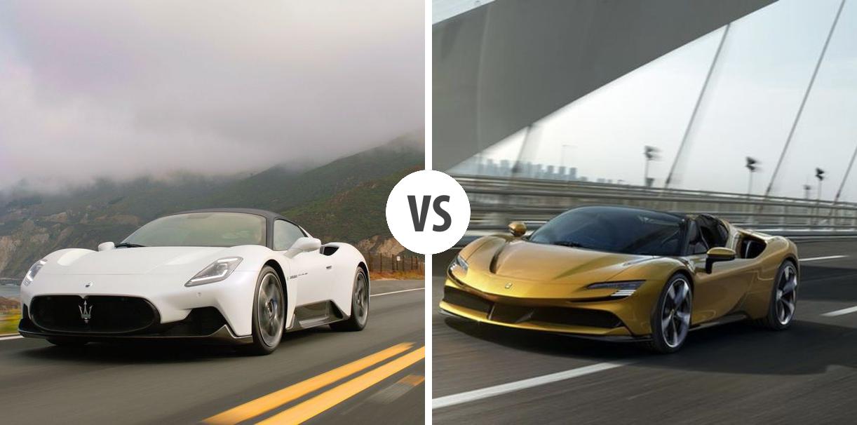 Maserati MC20 VS Ferrari SF90 Roadster – Vergleiche Preise, Leistung ...